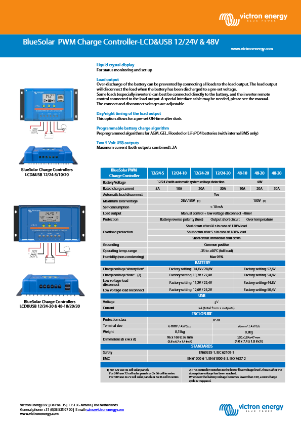 Datasheet-BlueSolar-Charge-Controllers-12-24V-LCD&USB-EN | N.A.P.S ...